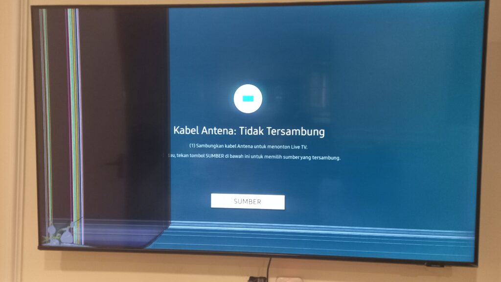 Panel Layar TV LCD Rusak - Ganti Backlight - Resiko Bongkar TV